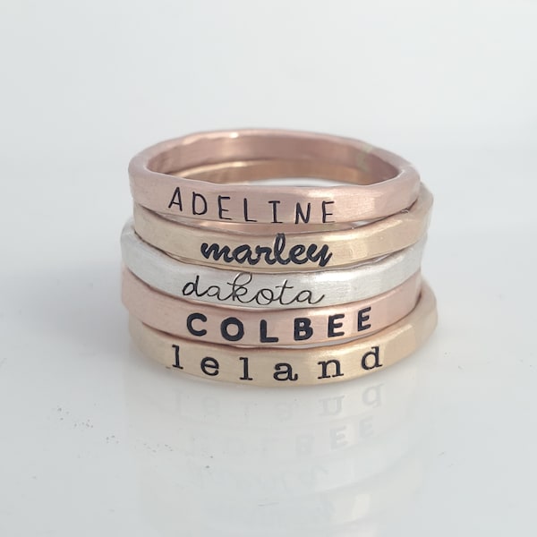 Personalized Rings - Etsy