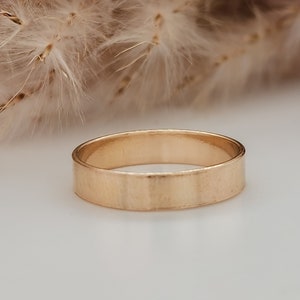 Gold Cigar Ring Thicker Gold Filled Band Ring Statement Ring Stacking ...