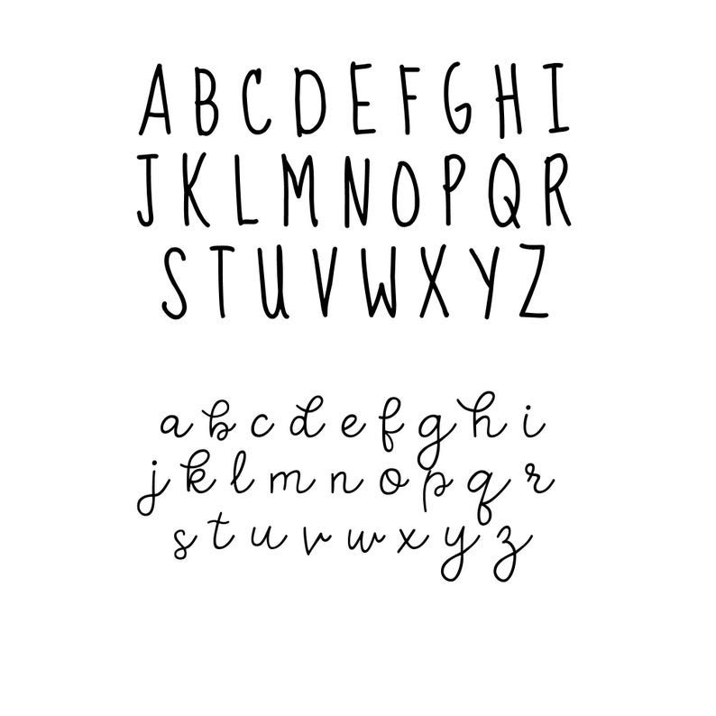 Cursive Name Ring Set Stackable Rings Stackable Cursive | Etsy