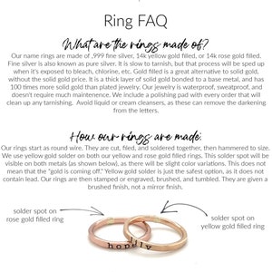 Stackable Name Rings Stacking Ring With Kids Names Personalized Jewelry ...