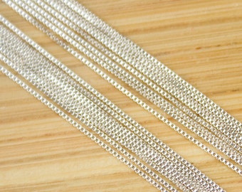 18 Inch Sterling Venetian Box Chain - Etsy