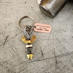 Father's Day Gift From Kids Dad Gift Nuts About Dad Keychain for Him ...