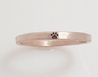 Dog Print Ring - Etsy