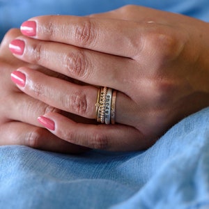 Name Ring Mom Gift Grandma Gift Personalized Name Ring Maximalist Name ...