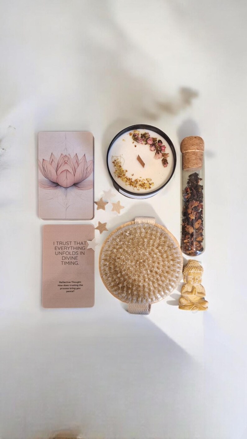 Self-care Harmony Bundle, Gift Box, Meditation, Soya Candle ...