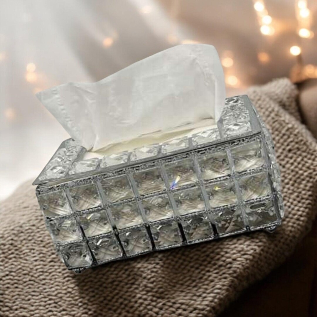 Crystal Tissue Box for Living Room | Creative Light Luxury High-end ...