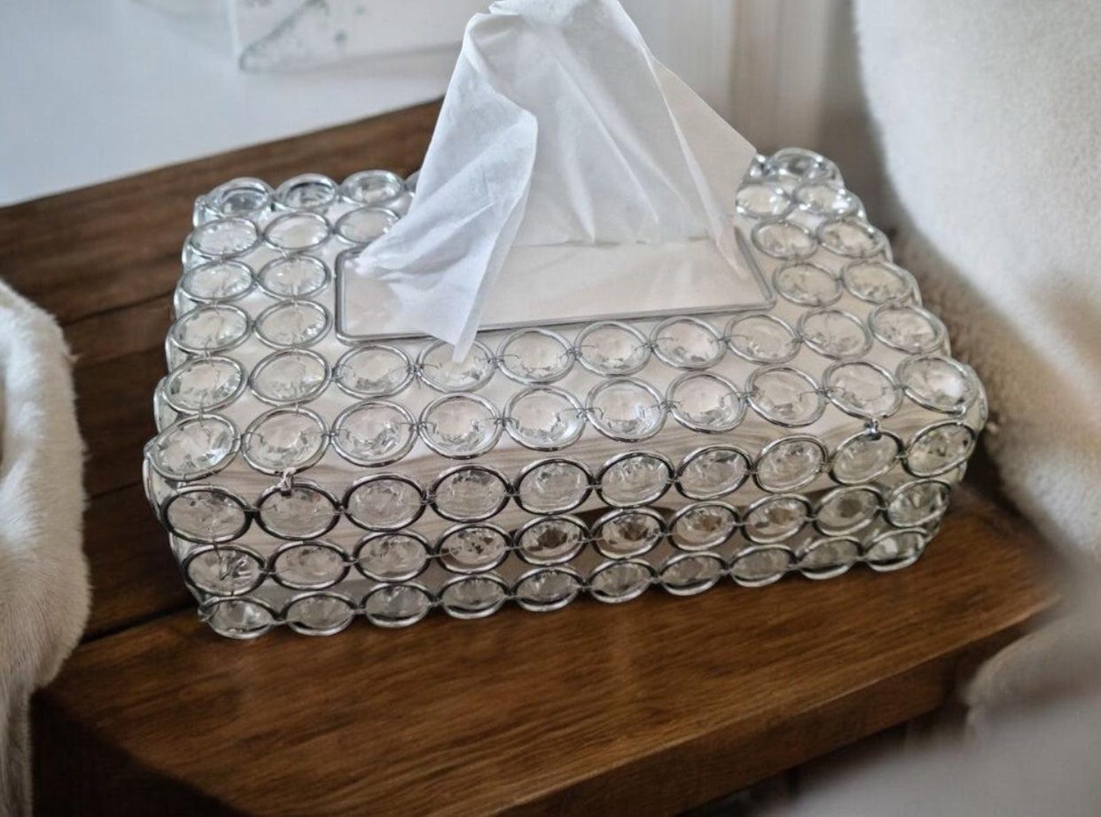 Crystal Tissue Box - Elegant Paper Rack for Office & Home | Decorative ...