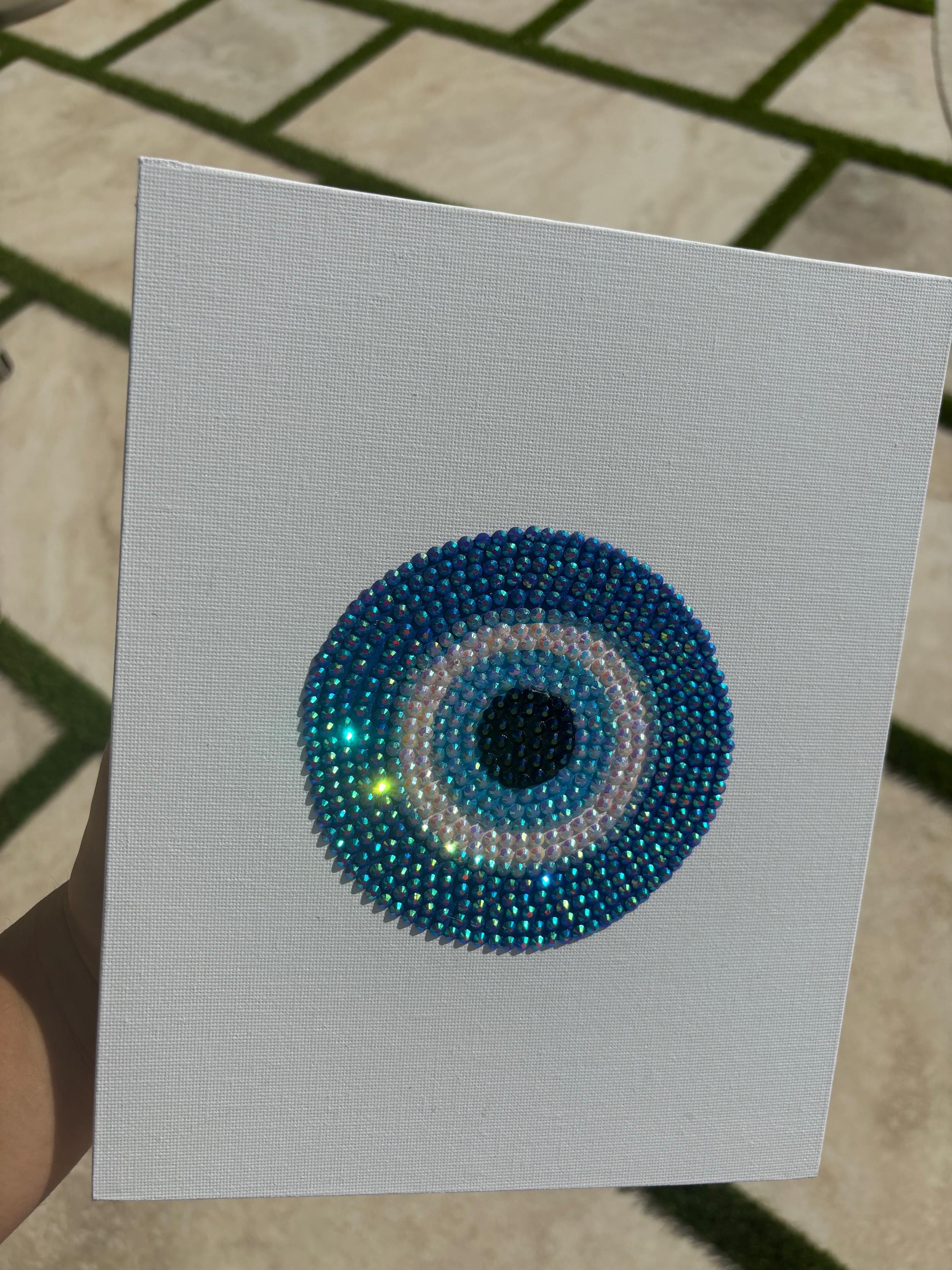 Evil Eye Bedazzled Wall Art - Etsy