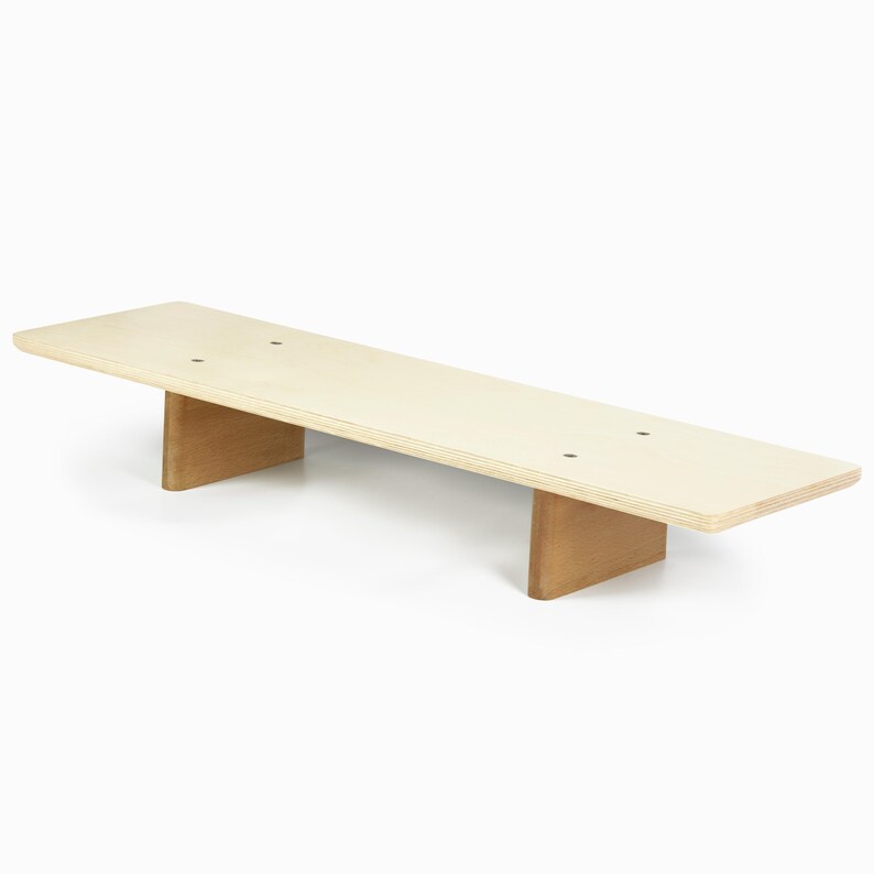 Dual Monitor Stand Customized Solid Wood Monitor Riser for Workspaces ...