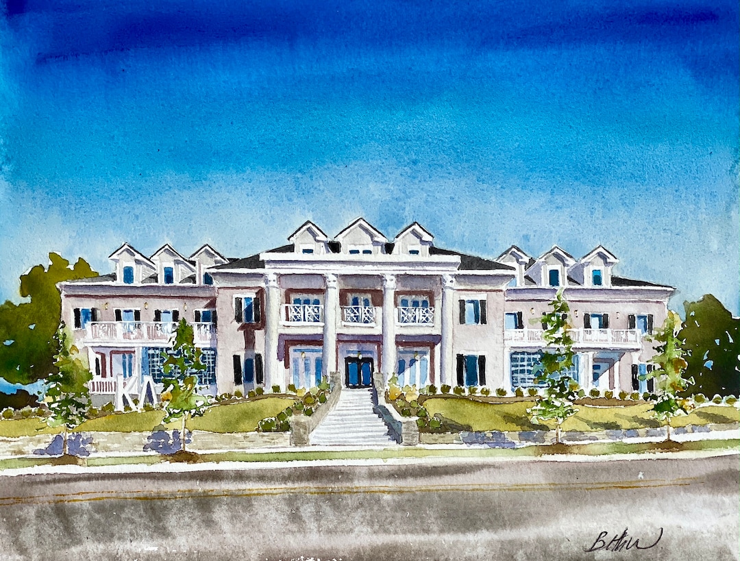 University of Arkansas - Kappa Delta Sorority House - Etsy