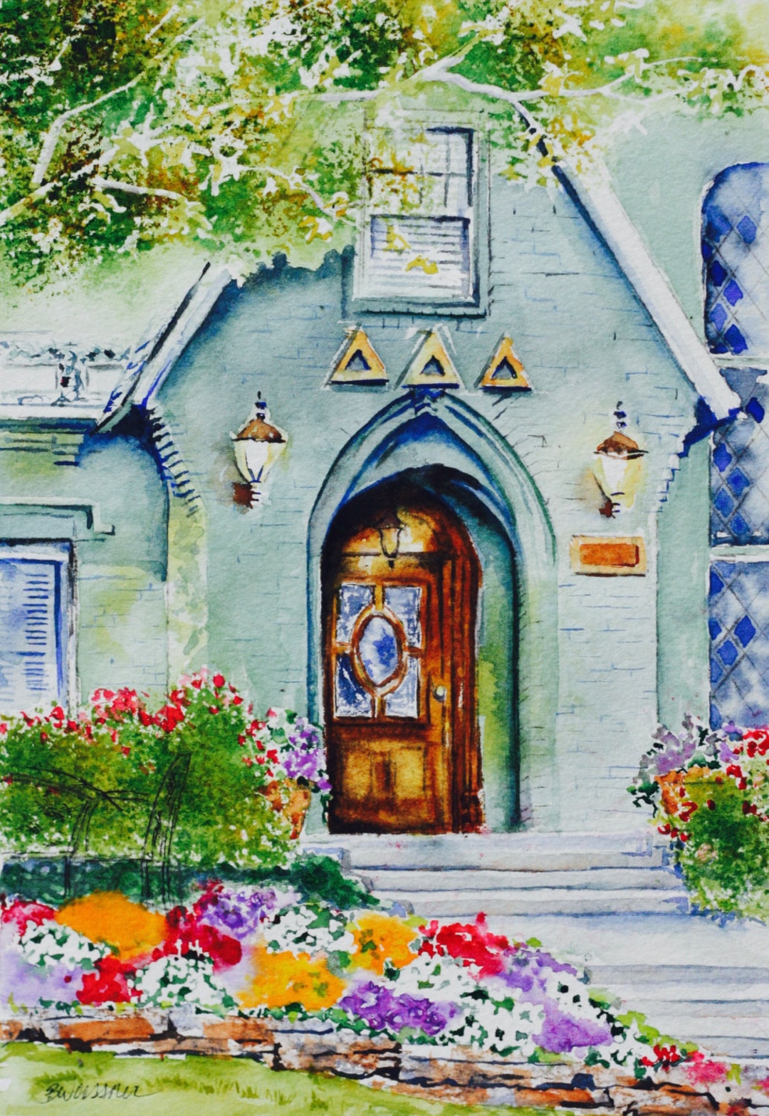 University of Arkansas - Tri Delta Sorority House - Etsy