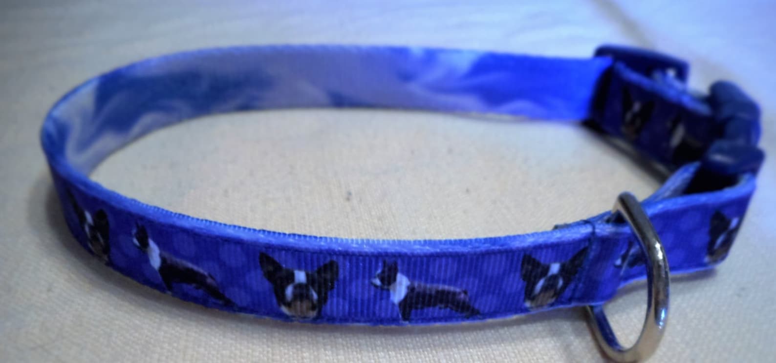 Breed Specific Collar Featuring a Boston Bull Terrier - Etsy
