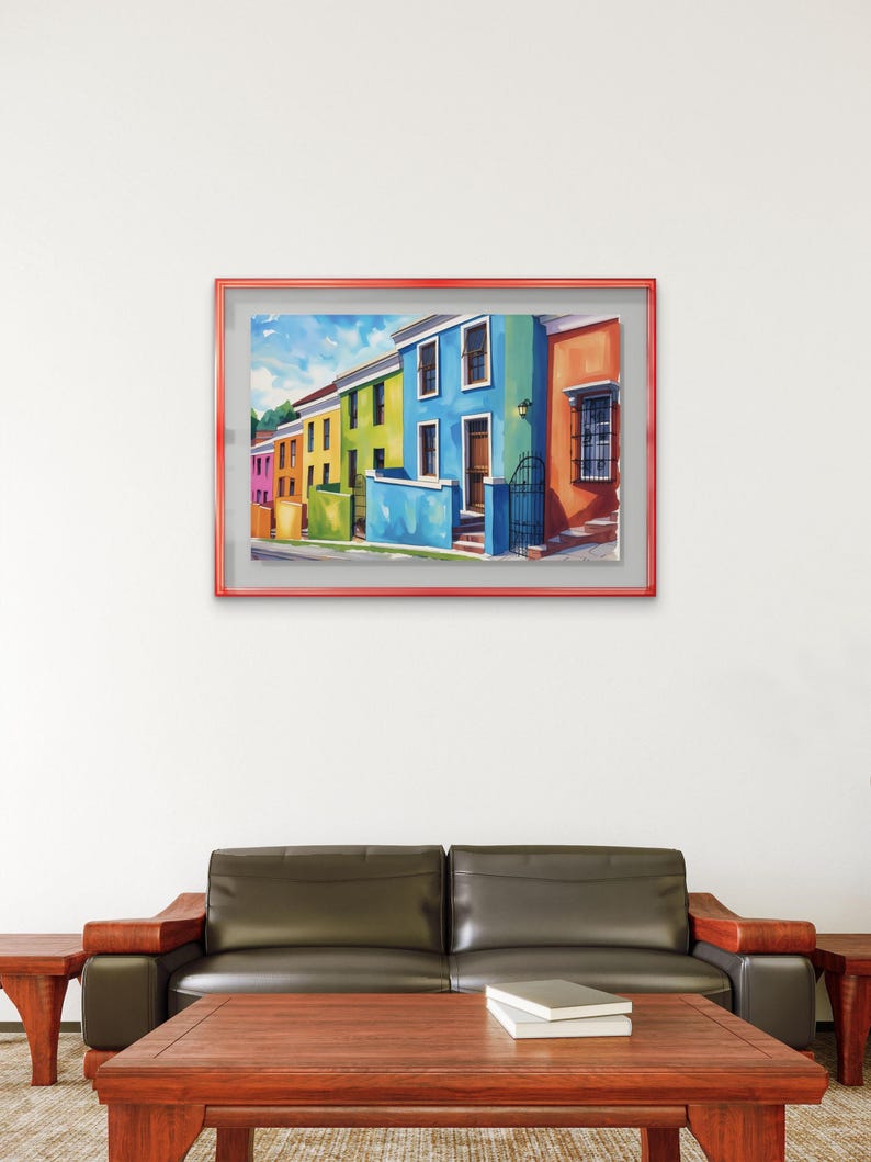 Bo Kaap Houses, Cape Town - South African Decor - Etsy UK