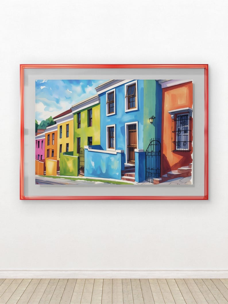 Bo Kaap Houses, Cape Town - South African Decor - Etsy UK
