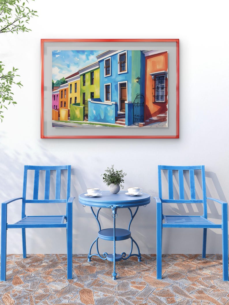 Bo Kaap Houses, Cape Town - South African Decor - Etsy UK