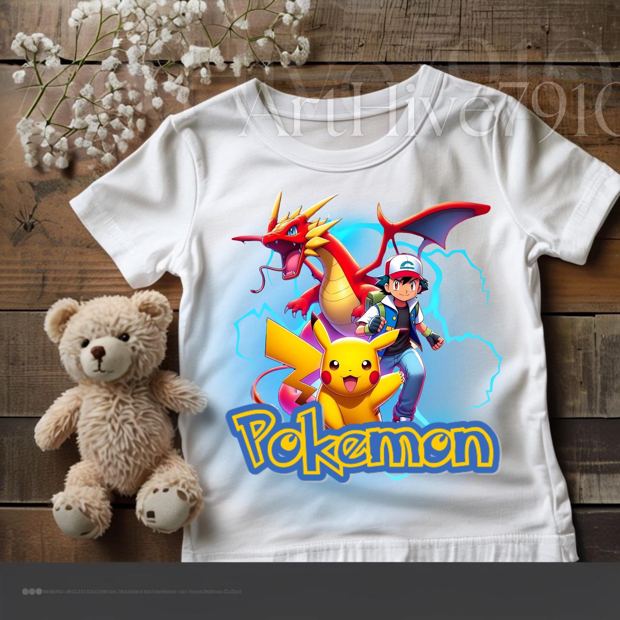 Pokemon Png, Pokemon Shirt, Pokemon Sticker, Custom Pokemon Design ...