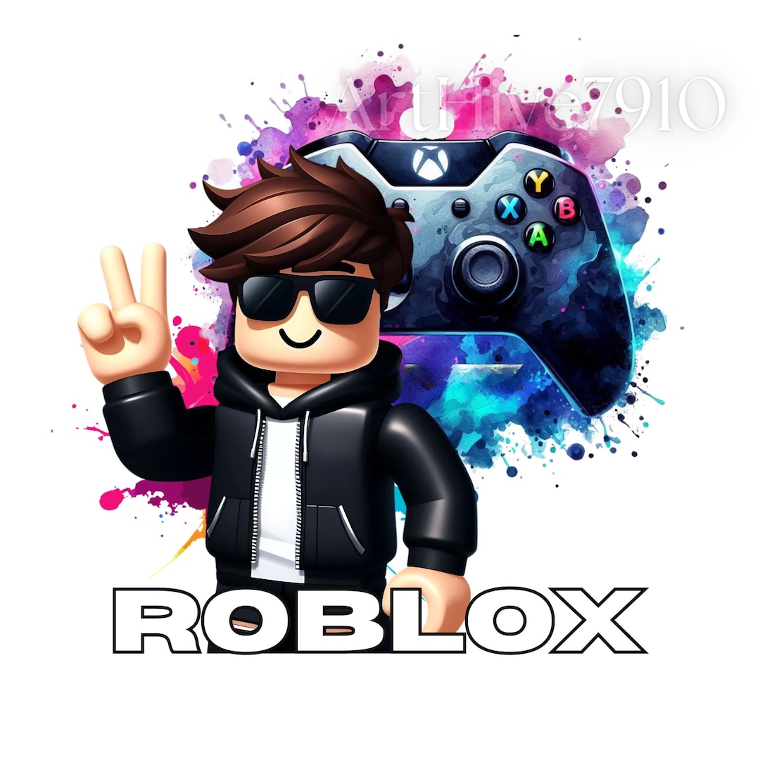 Roblox Gamer PNG | Sublimation Design, Kids Room Decor (digital ...