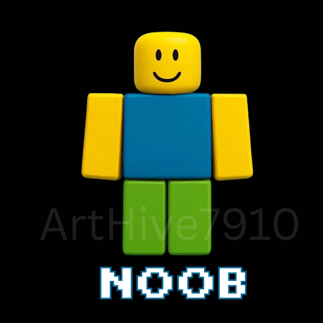 Roblox Noob SVG PNG | Gamer Sublimation Design (digital Download) - Etsy