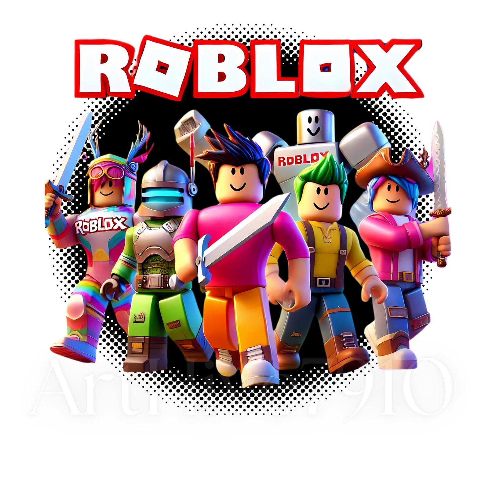 Roblox Avatar PNG, Pixel Gamer Sublimation Design, Kids Gaming Party ...