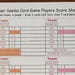 Super Samba Score Sheet for 2 Teams - 4 People, is Simple & Easy to ...