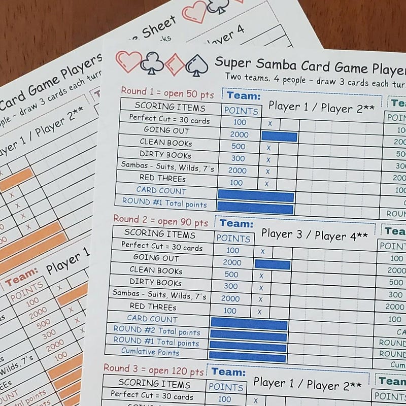 Samba Card Game Sets - Etsy