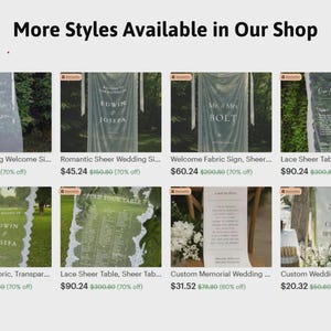 Custom Welcome Sign, Fabric Wedding Welcome Sign, Wedding Drop, Linen ...
