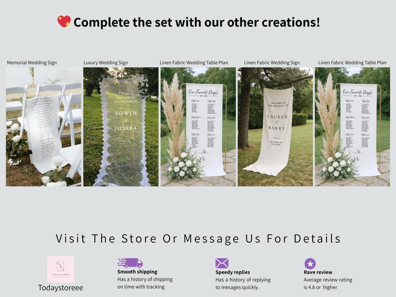 In Loving Memory Photo Wedding Display, Canvas Wedding Memorial Wall ...