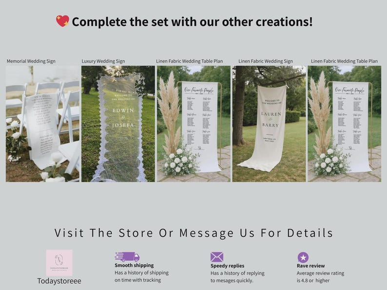 Wedding Welcome Sign Linen, Custom Linen Wedding Banner, Fabric Wedding ...