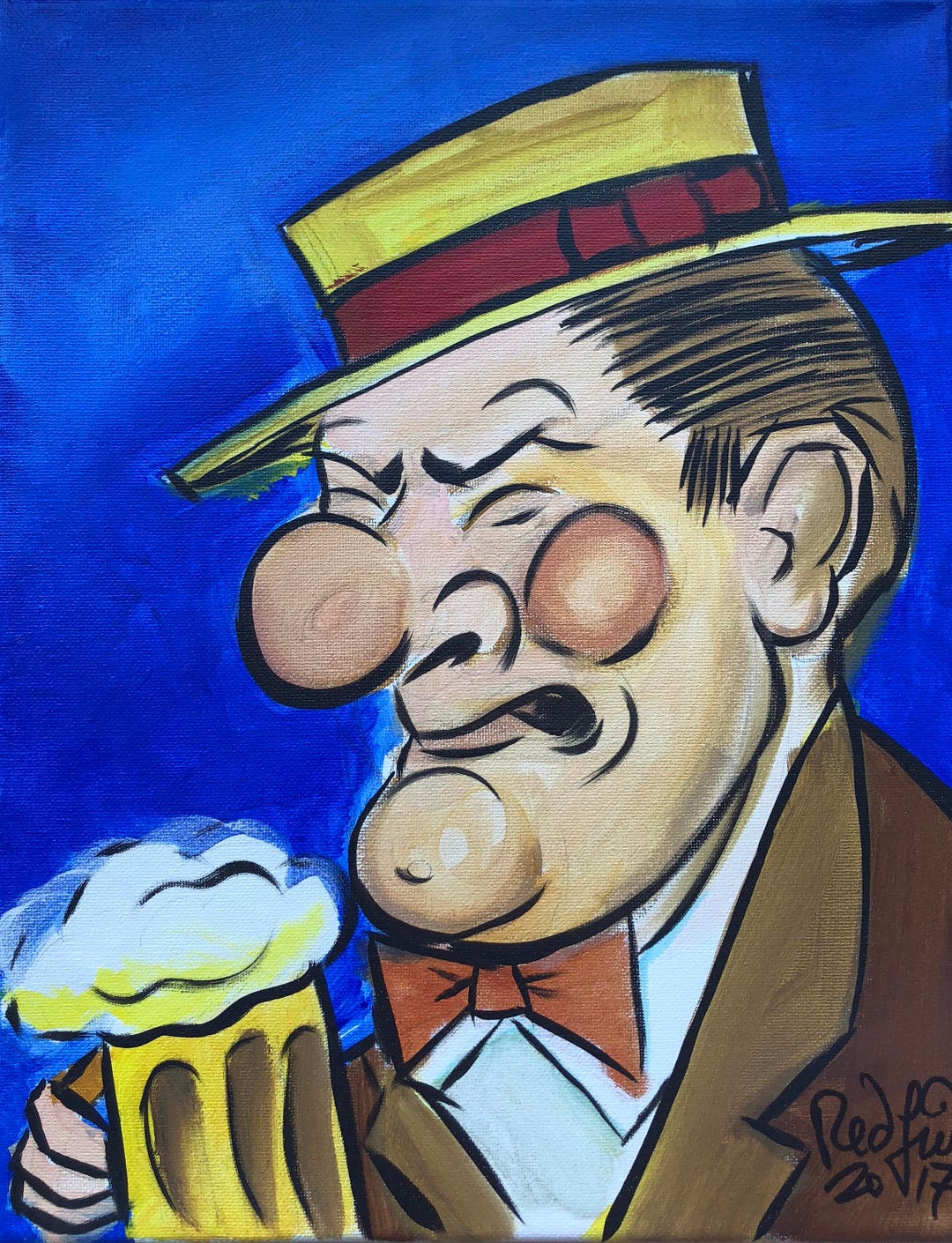 WC Fields Fatal Glass of Beer 2017 by Mark Redfield - Etsy