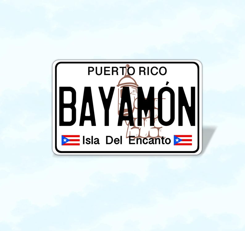 Puerto Rico - Boricua Precut Square Sticker - Matte or Holographic ...
