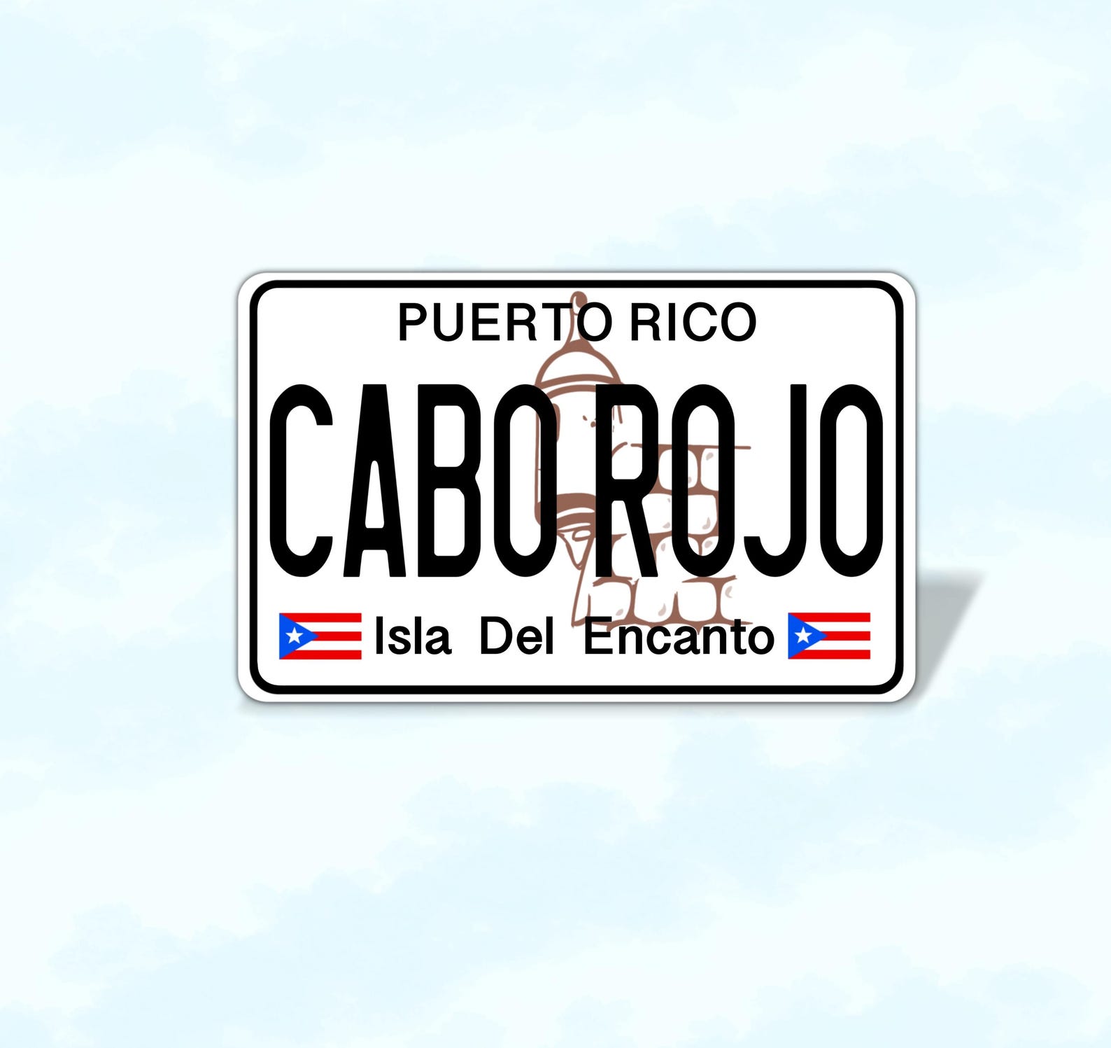 Puerto Rico - Boricua Precut Square Sticker - Matte or Holographic ...