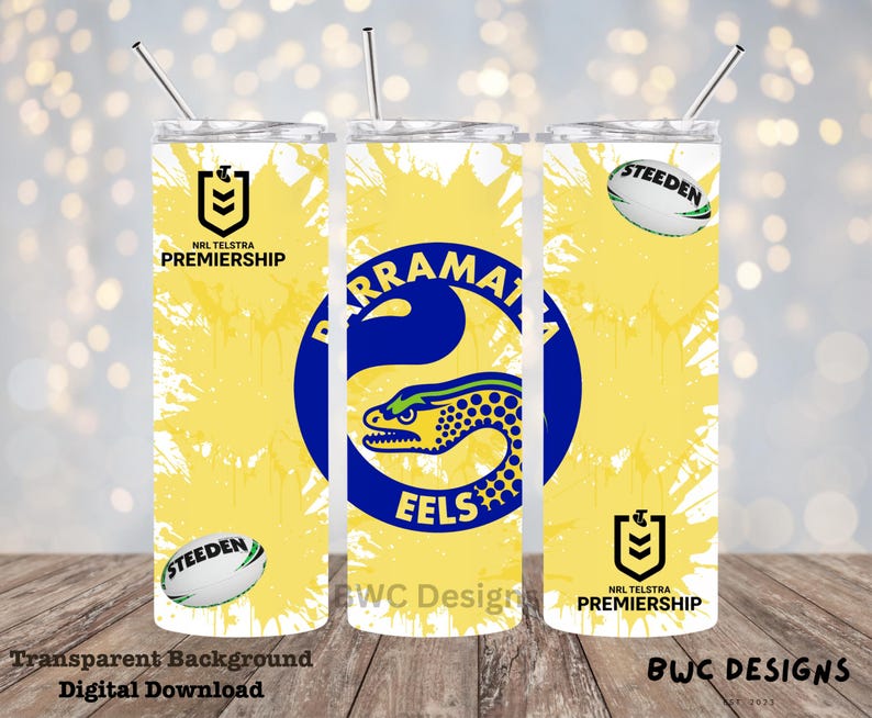 NRL Parramatta Eels, 20oz Tumbler Sublimation/uvdtf Design Digital Png ...