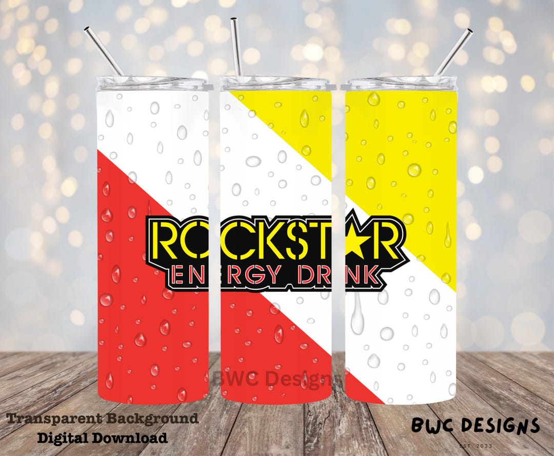 Rockstar Energy Drink, 20oz Tumbler Sublimation/uvdtf Design Digital ...