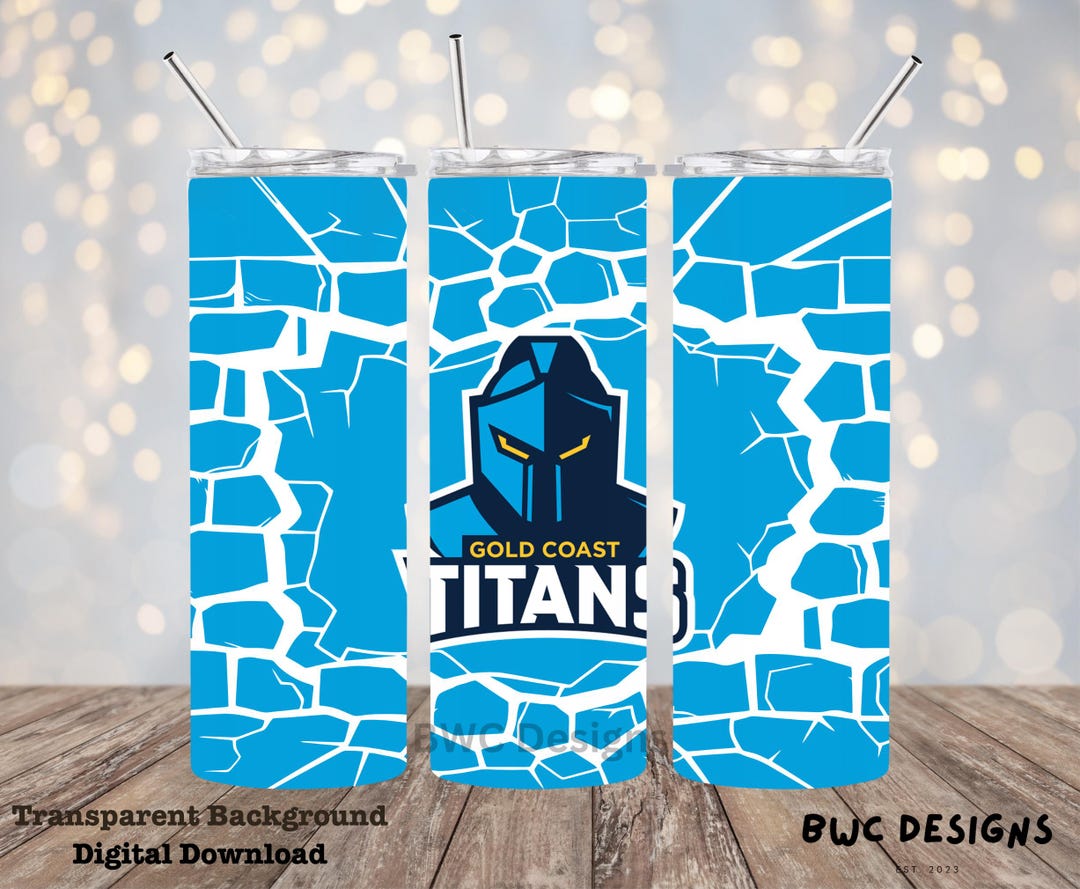 NRL Gold Coast Titans, 20oz Tumbler Sublimation/uvdtf Design Digital ...
