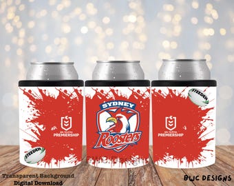 NRL North Queensland Cowboys Can Cooler Sublimation/uvdtf Design ...