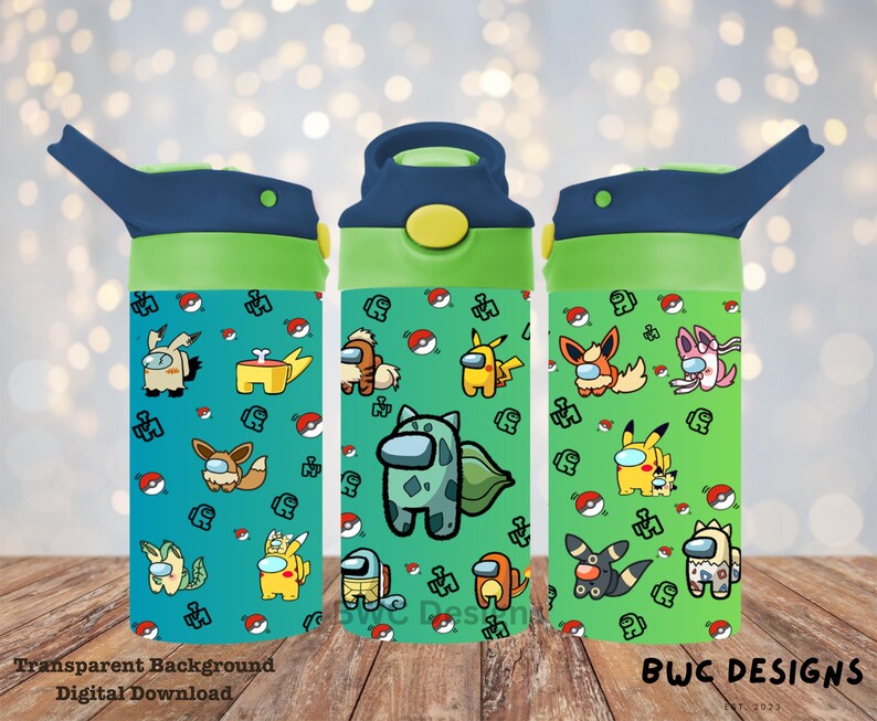 Among Us, 12oz Kids Drink Bottle Sublimation/uvdtf Design Digital Png ...