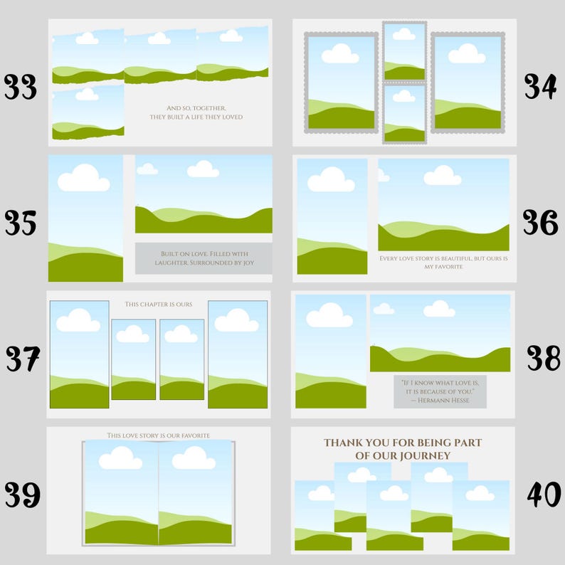 Animated Wedding Slideshow Canva Template | Romantic Love Story MP4 (40 ...