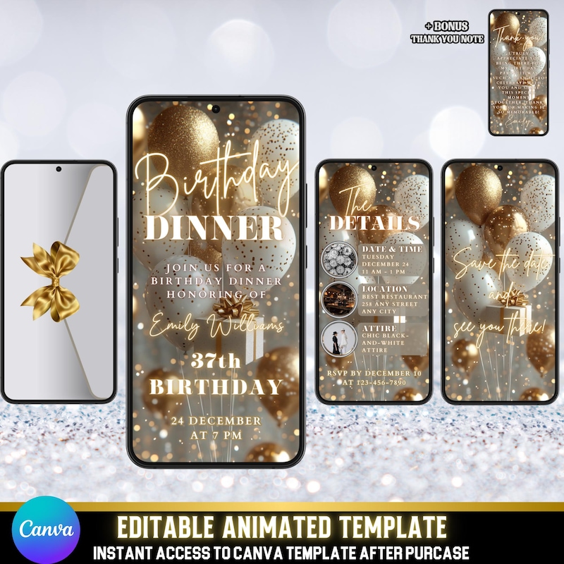 Gold Glitter Animated - Etsy UK