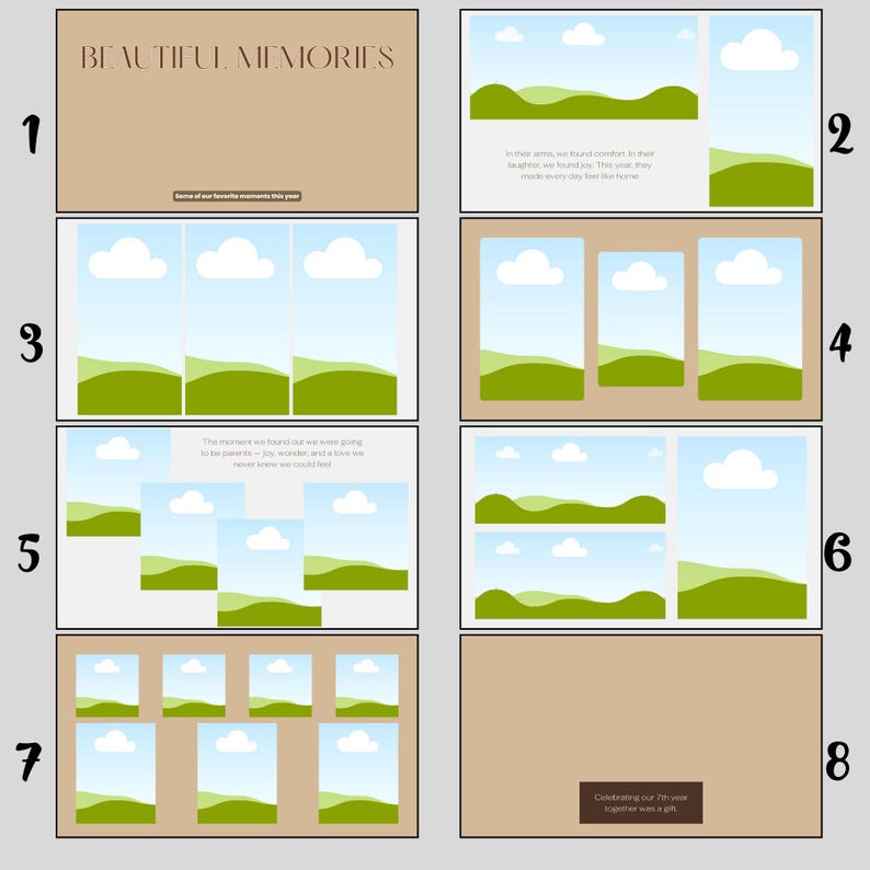 Family Slideshow Video Template – Animated Canva Photo Album (digital ...