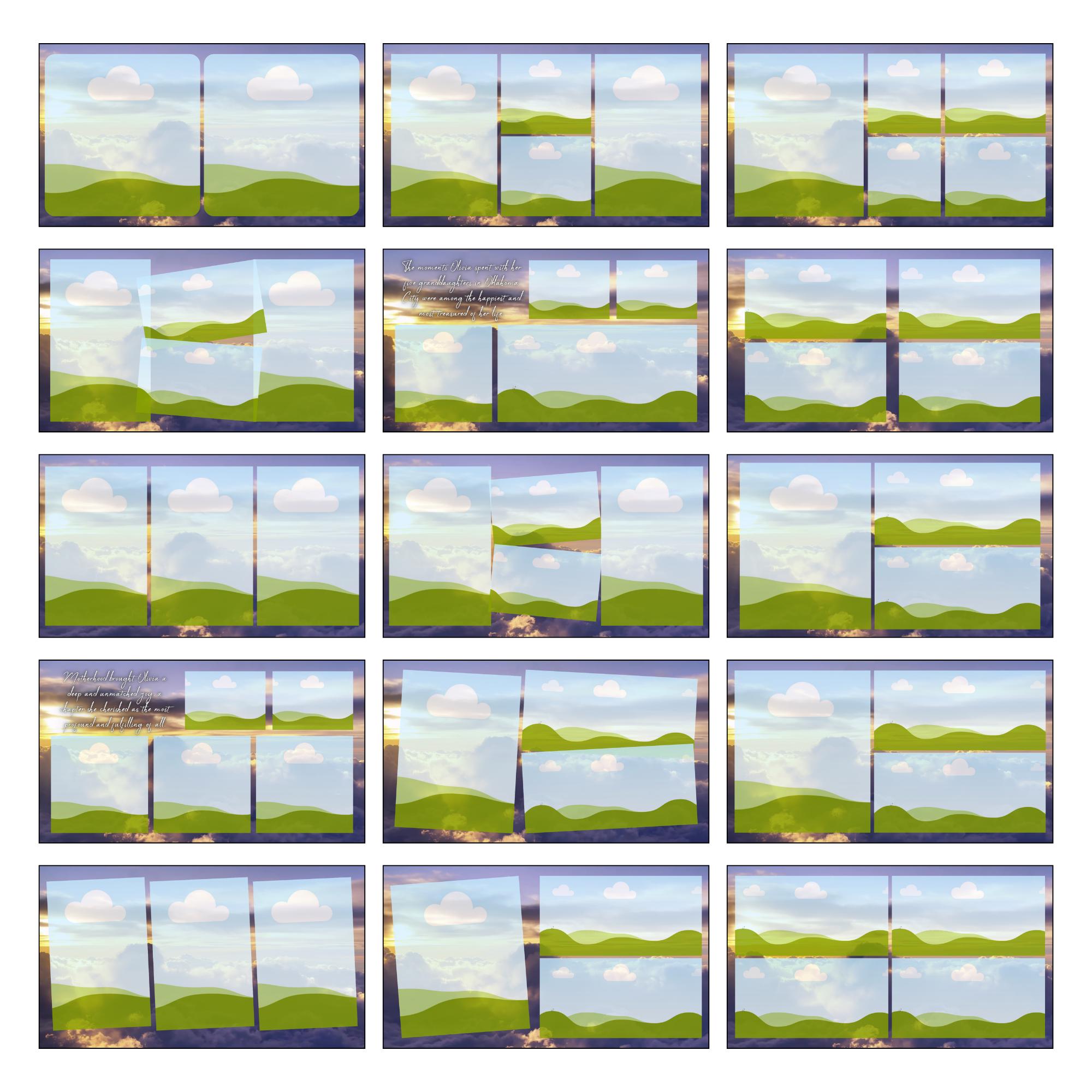 Cloud Sky Funeral Slideshow Template – Canva Editable Memorial Video ...