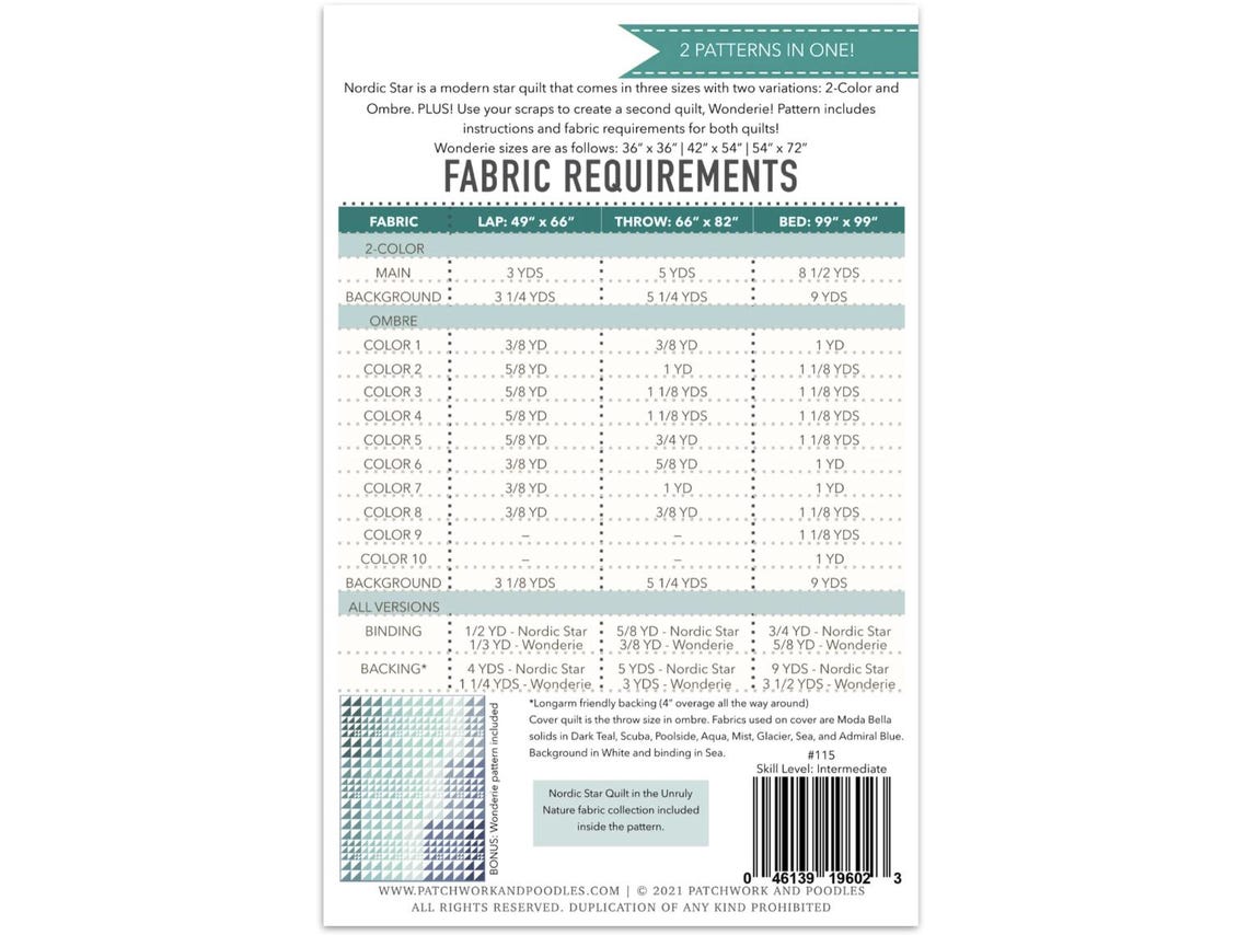 Nordic Star | PDF Quilt Pattern - Etsy