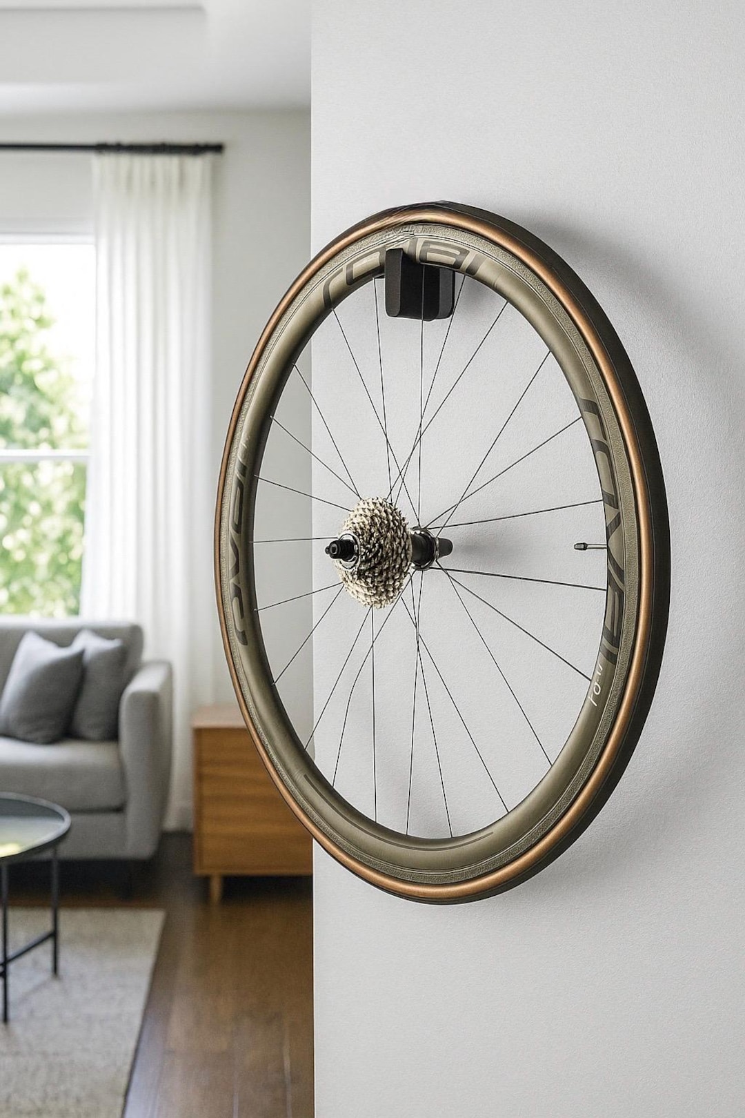 Cycling Wheel Wall Mount | Sturdy Bike Wheel Hanger Display Holder for ...