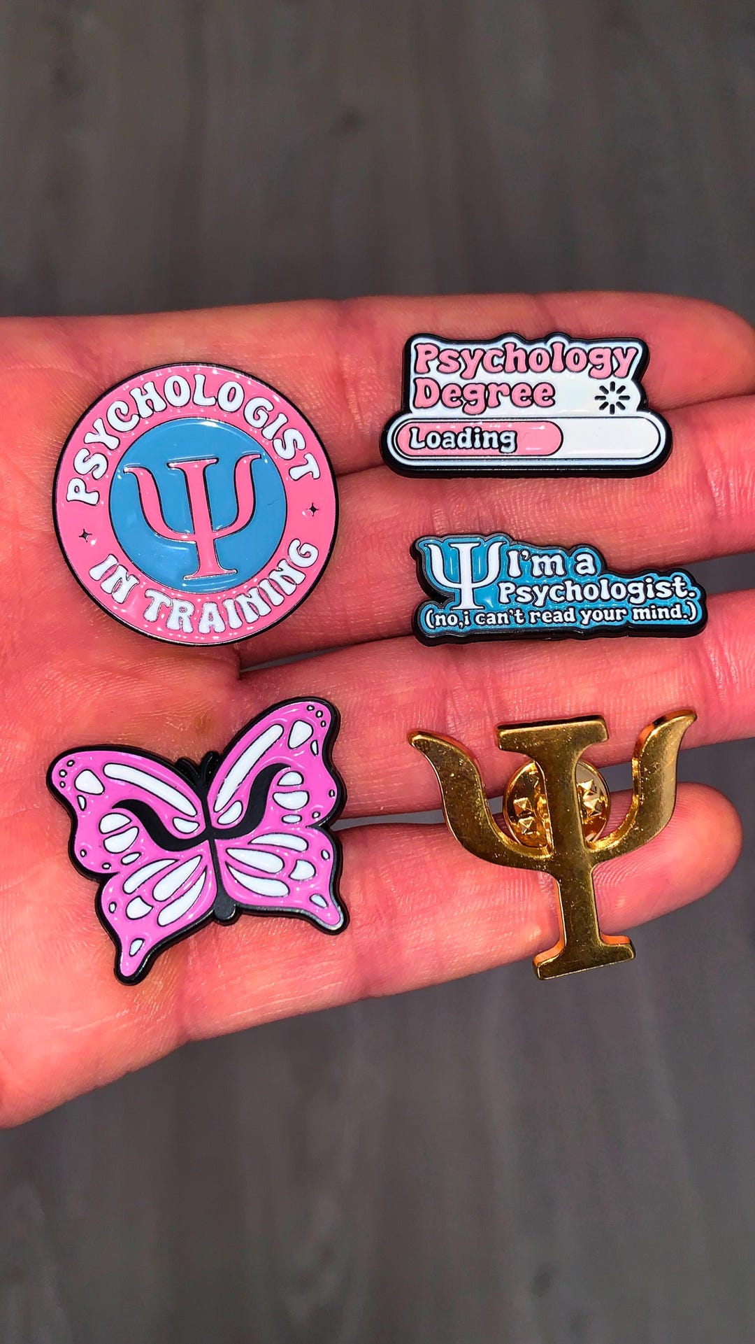 Artistic "psychology Lovers" Enamel Pin, Medical Badge for Doctors ...