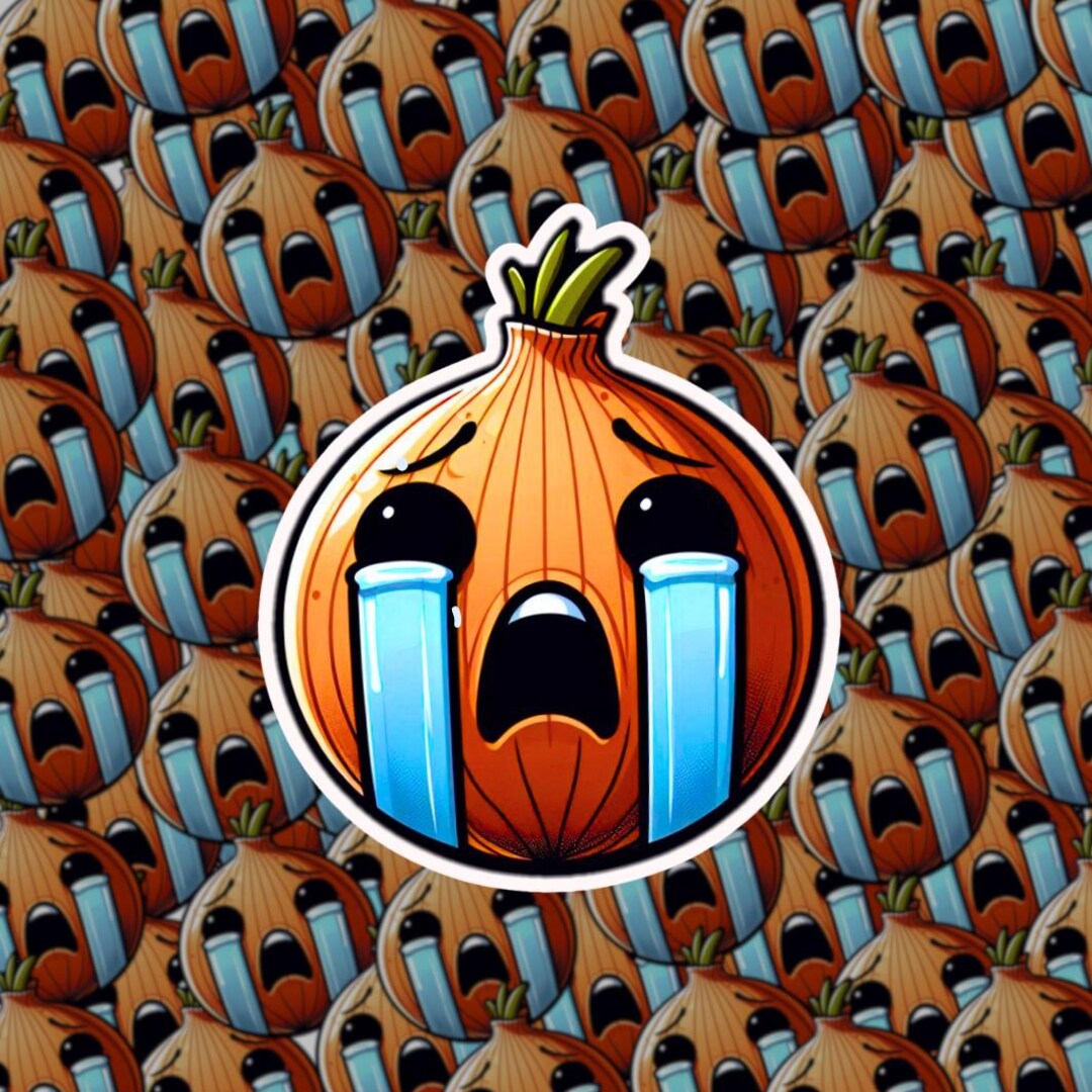 Crying Onion Vinyl Sticker Kitchen Humor for Chefs, Home Cooks ...