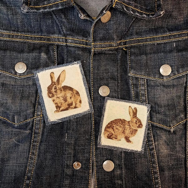 Rabbit Patches - Etsy