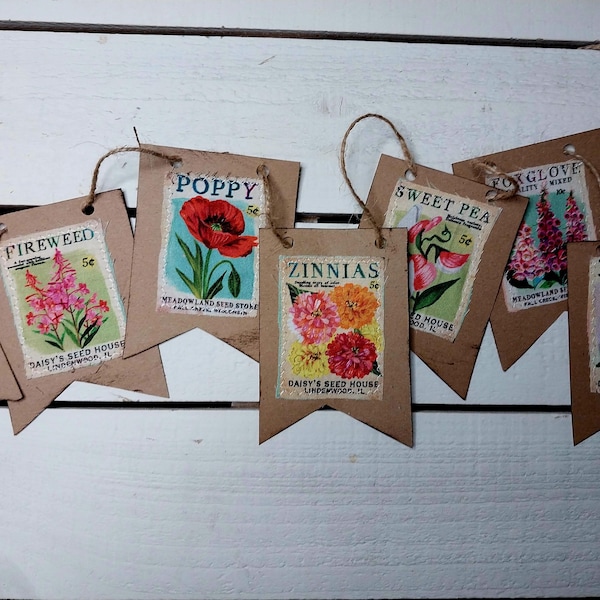 Seed Packet Garland - Etsy