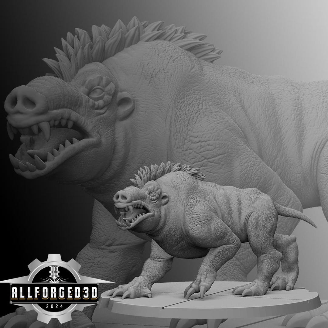 Boar Wolf SW Legion RPG 3D Printed Sci-fi Miniature Mini - Etsy