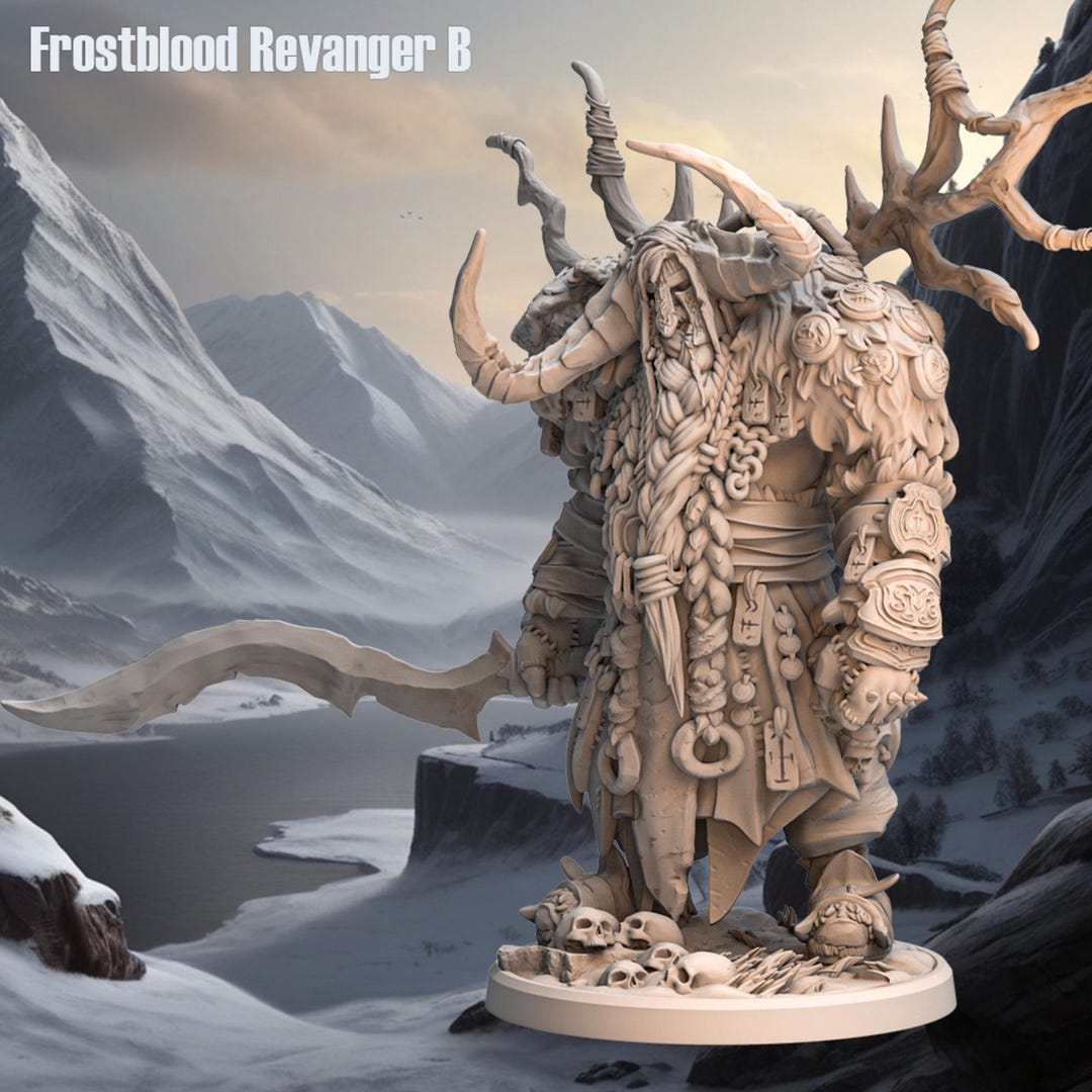 Frostblood Revenger Monolith Arts D&D 3d Printed Mini Miniature - Etsy