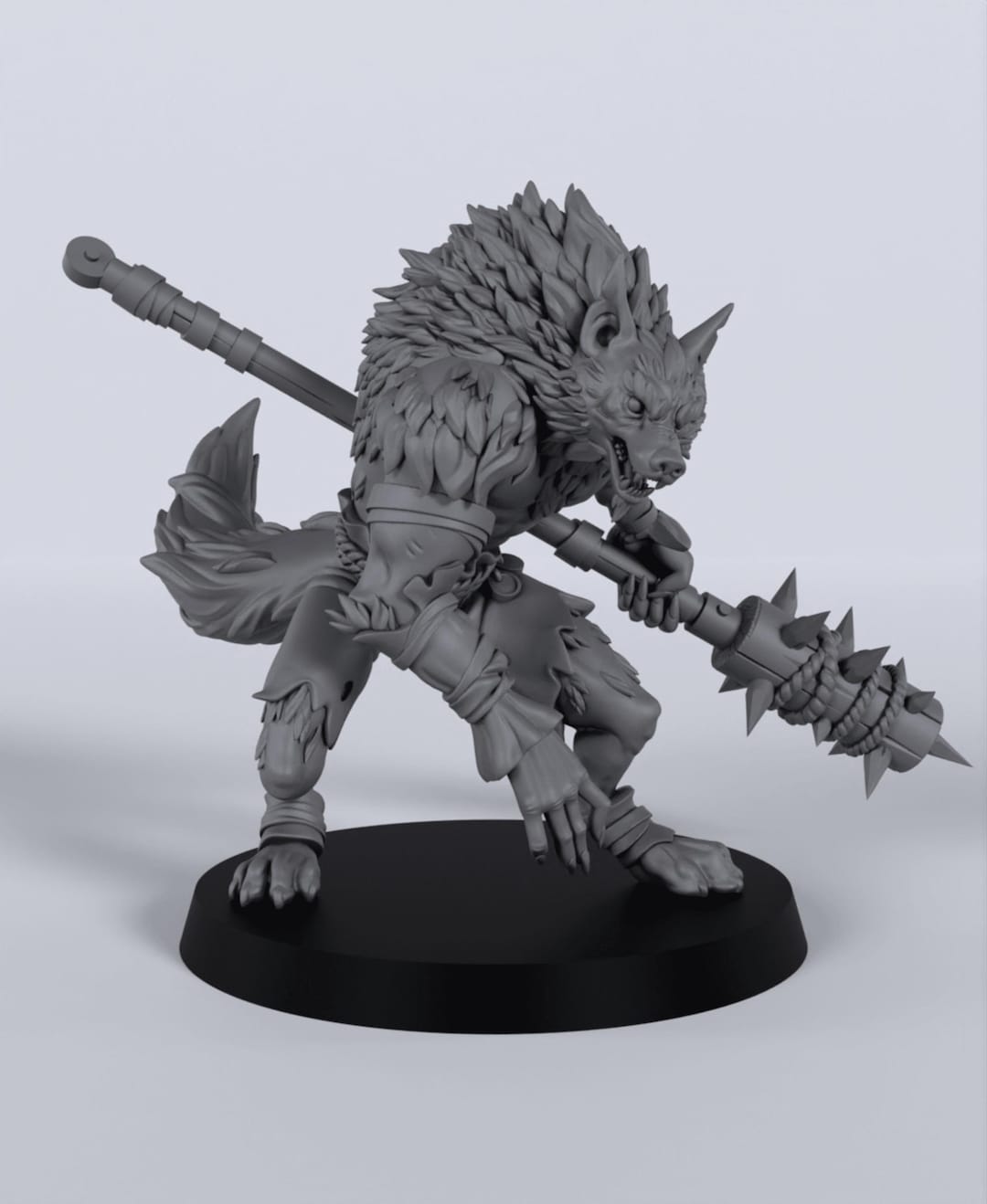 Werewolf Lupo Titan Forge D&D Mini Miniature - Etsy