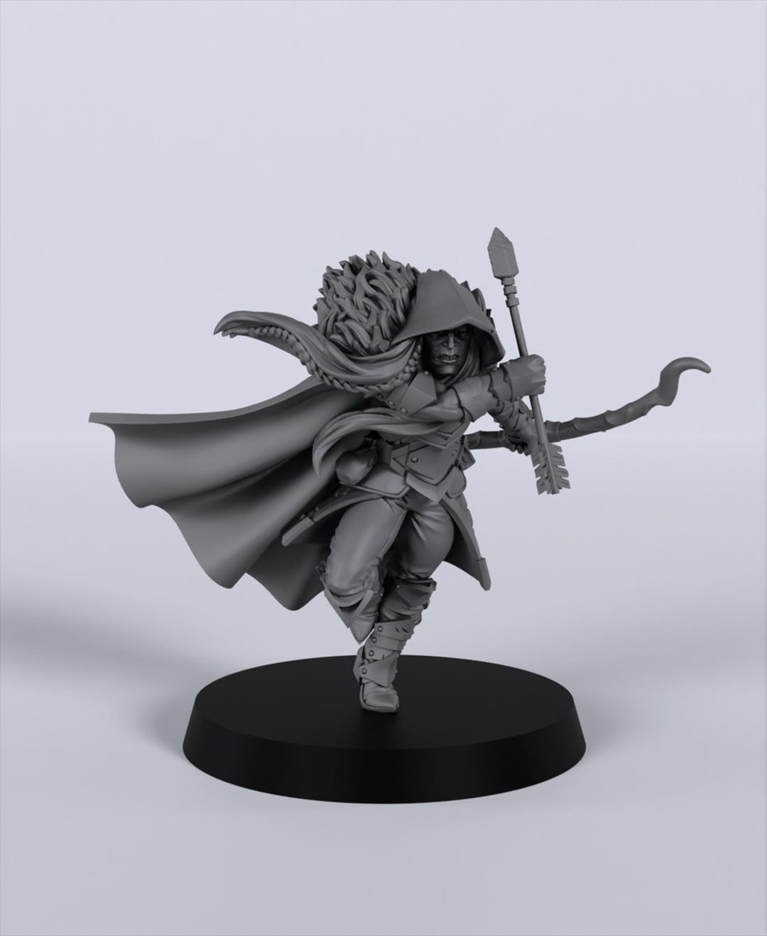 Drow Male Ranger Titan Forge D&D Mini Miniature - Etsy